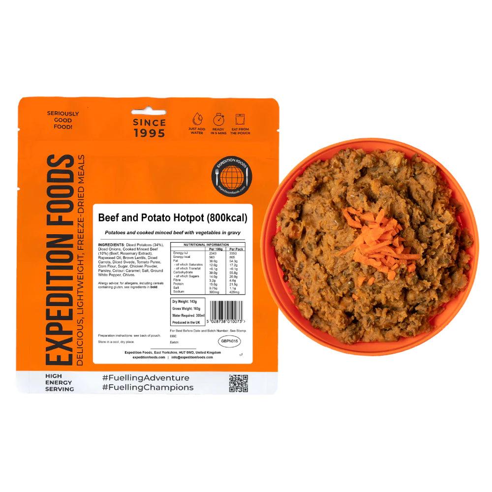 EXPEDITION FOODS Beef and Potato Hotpot (800 kcal) [Dairy Free, Gluten ...